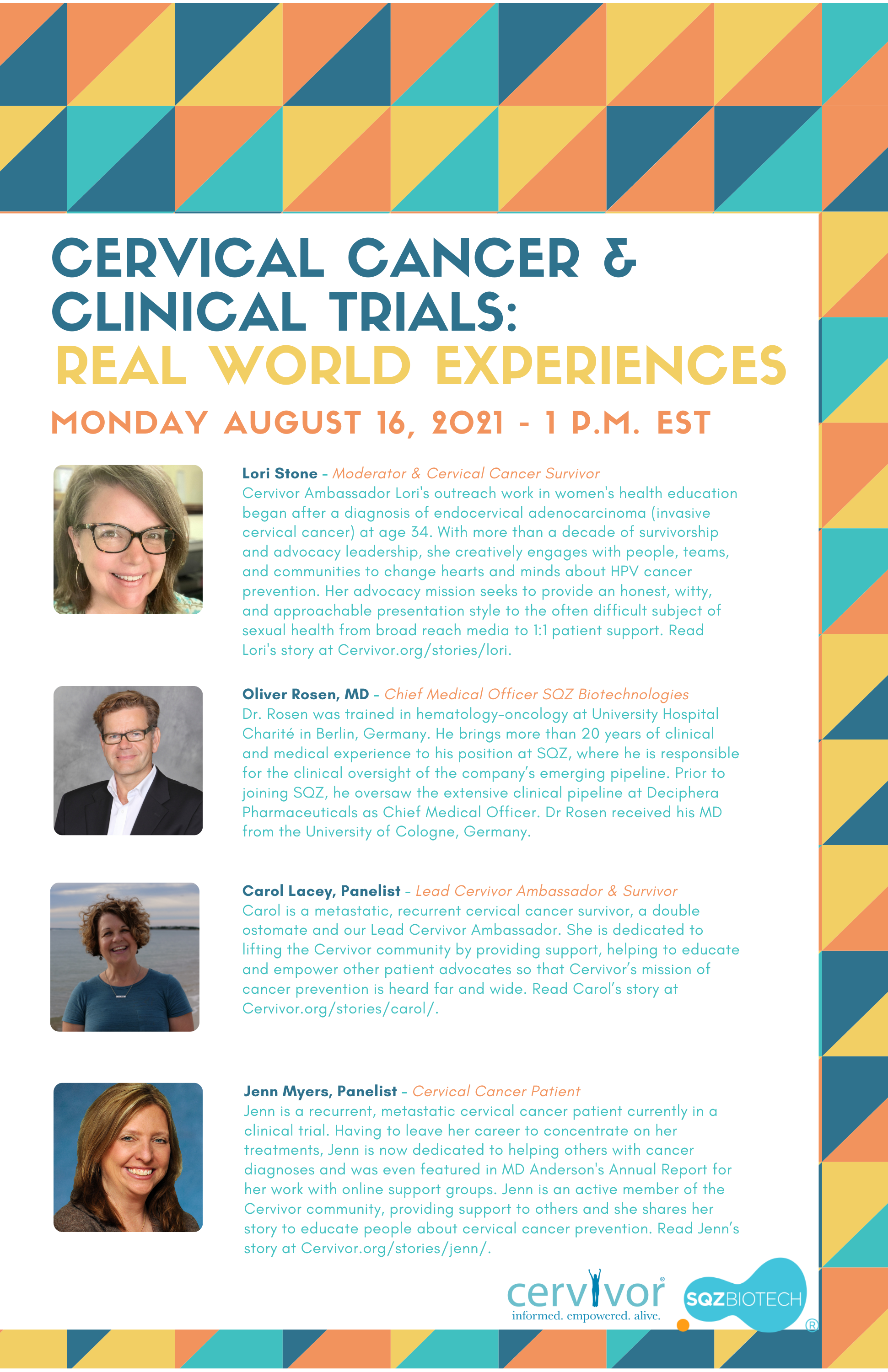 Cervical Cancer & Clinical Trials: First Hand Experiences - Cervivor